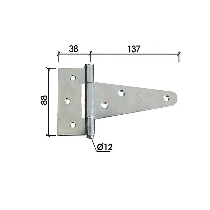 DABEL brodska šarka za vrata SP5 137 fi12mm