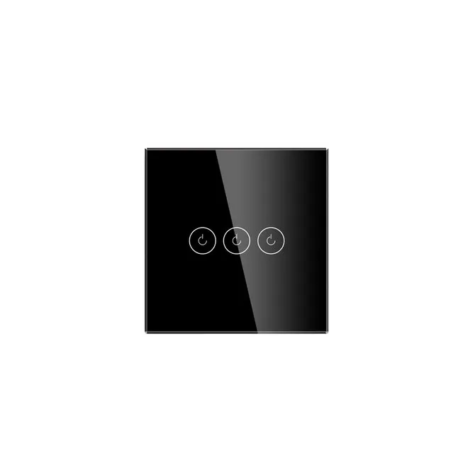 ELEMENTA Wi-Fi smart prekidač svetla WFPS-N03/BK 3X5A