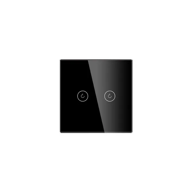 ELEMENTA Wi-Fi smart prekidač svetla WFPS-N02/BK 2X5A