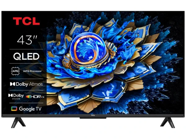 TCL 43 inča 43T69C QLED 43 4K UHD 60Hz Google TV crna