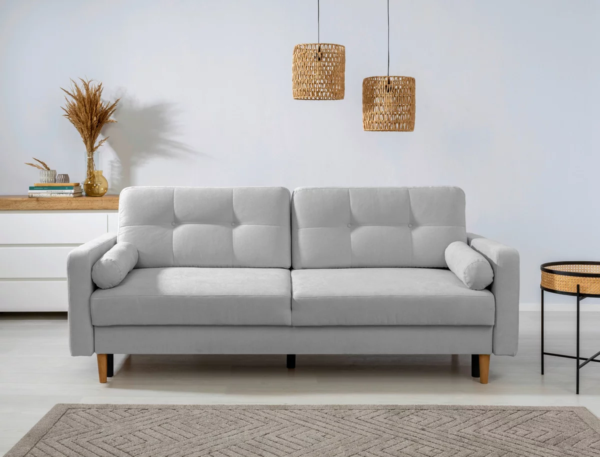SOFA LEŽAJ svetlosiva