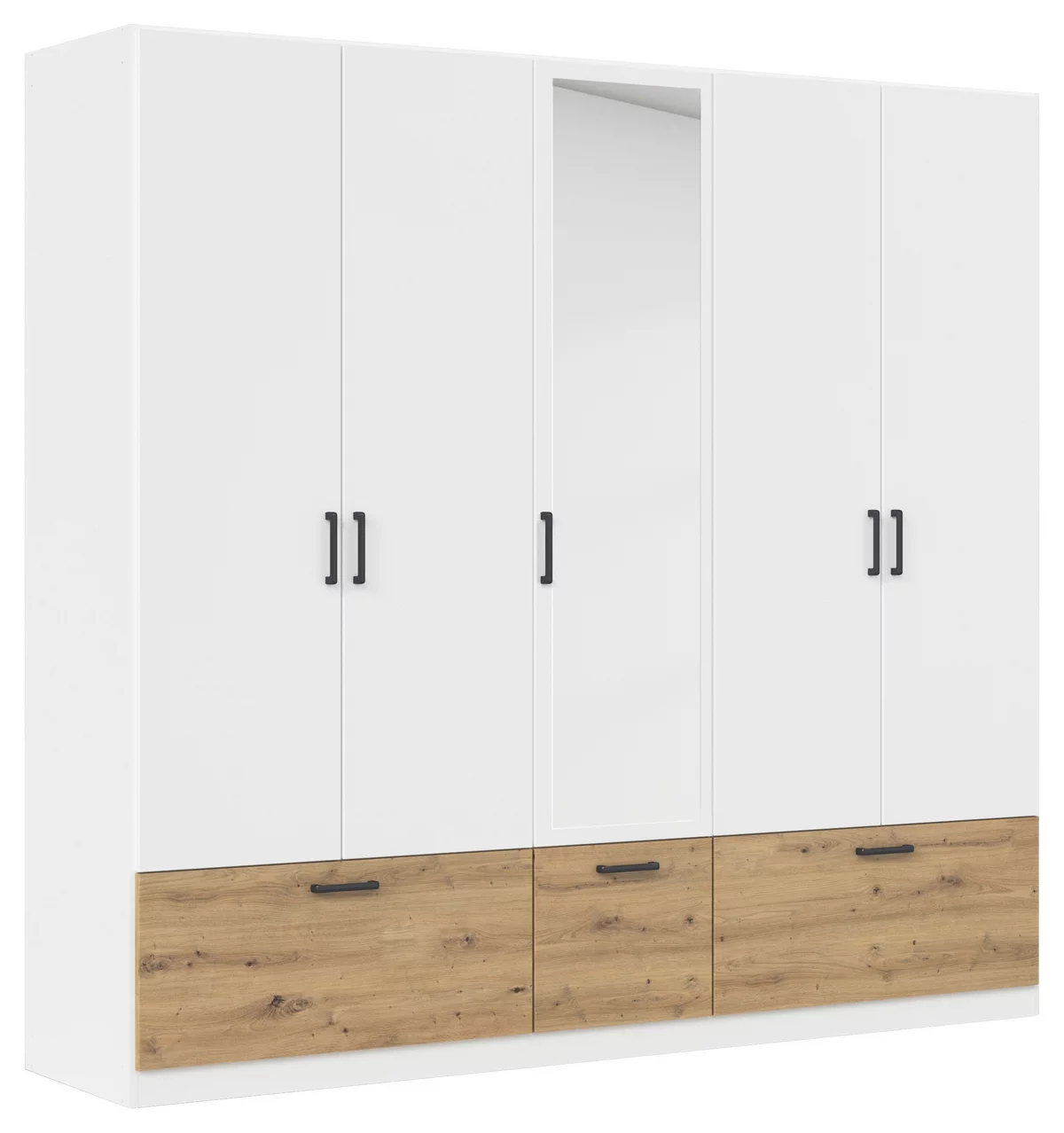 Boxxx ORMAR ZA ODEĆU bela, hrast artisan 226/210/54 cm