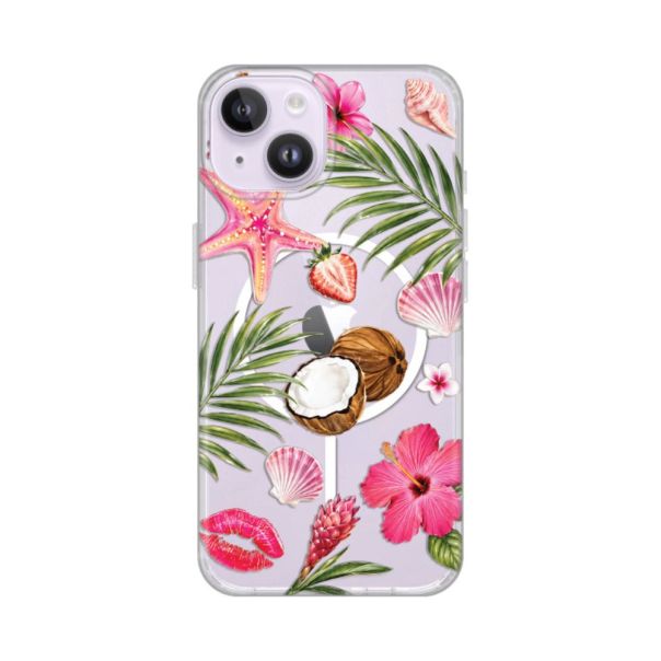 Maska za iPhone 13/14 6.1 Coconut Paradise Print Magsafe