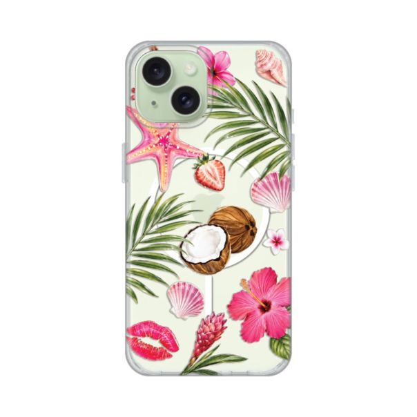 Maska za iPhone 15 6.1 Coconut Paradise Print Magsafe