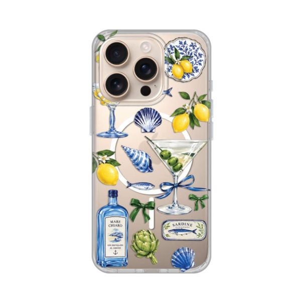 Maska za iPhone 16 Pro 6.3 Mediterranean Martini Print Magsafe