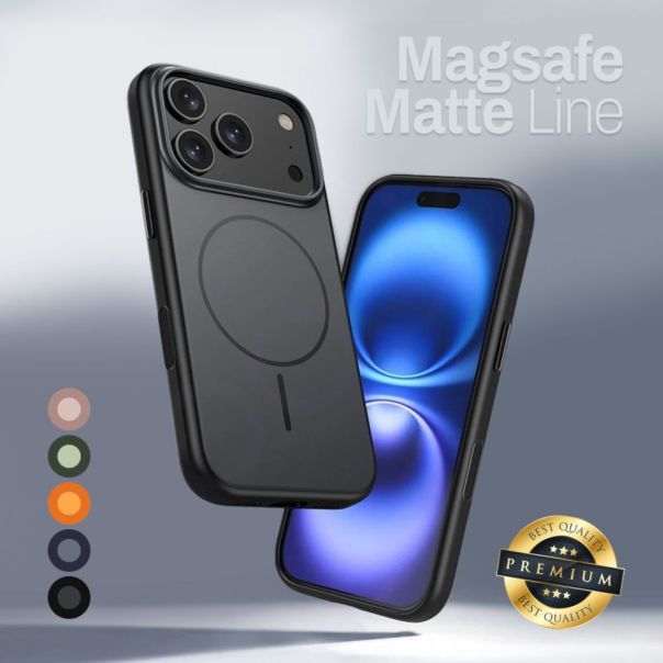 Maska za iPhone 16 Pro Max 6.9 siva Magsafe Matte Line