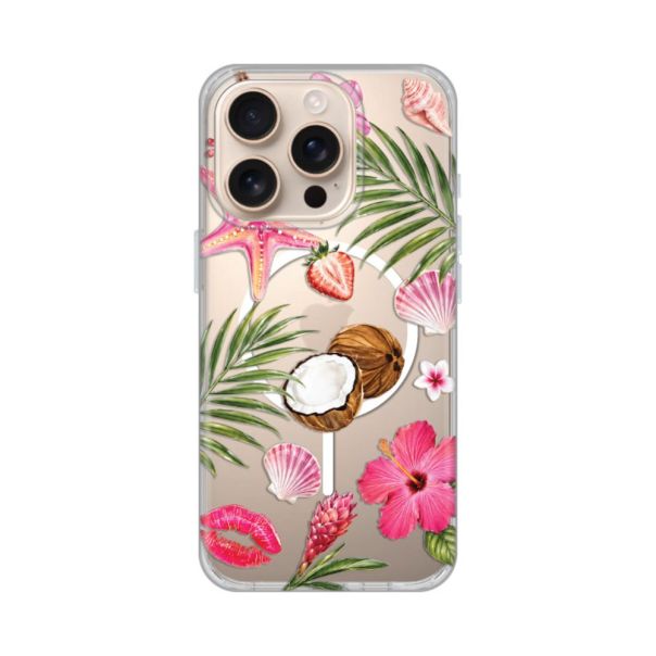 Maska za iPhone 16 Pro 6.3 Coconut Paradise Print Magsafe
