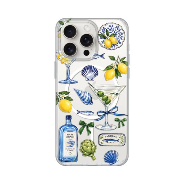 Maska za iPhone 15 Pro Max 6.7 Mediterranean Martini Print Magsafe