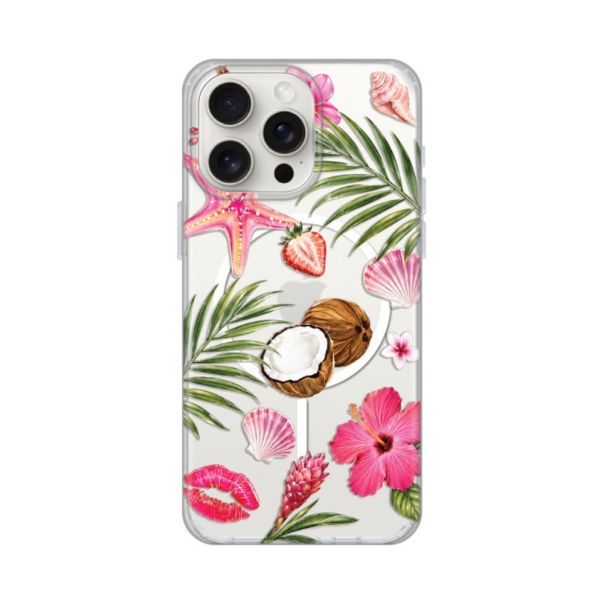 Maska za iPhone 15 Pro Max 6.7 Coconut Paradise Print Magsafe