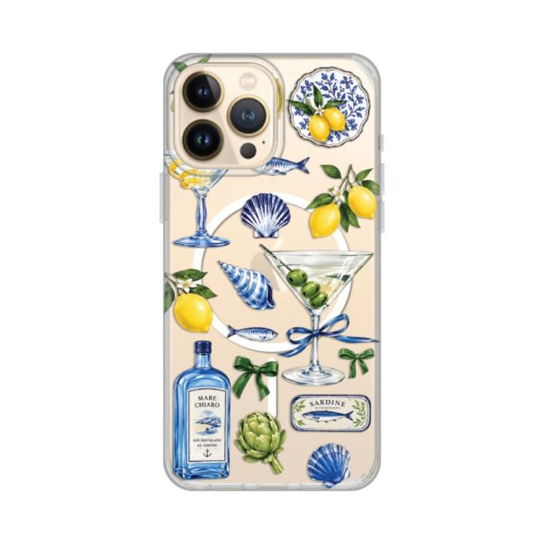Maska za iPhone 13 Pro Max 6.7 Mediterranean Martini Print Magsafe