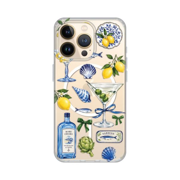 Maska za iPhone 13 Pro 6.1 Mediterranean Martini Print Magsafe