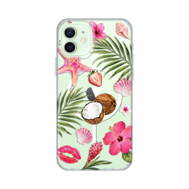 Maska za iPhone 12/12 Pro 6.1 Coconut Paradise Print Magsafe