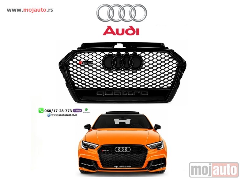 Audi a3 16-19 maska