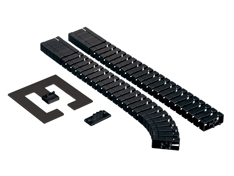 Flexi kanalica Flex II set za vertikal. razvod 22x55mm,crna