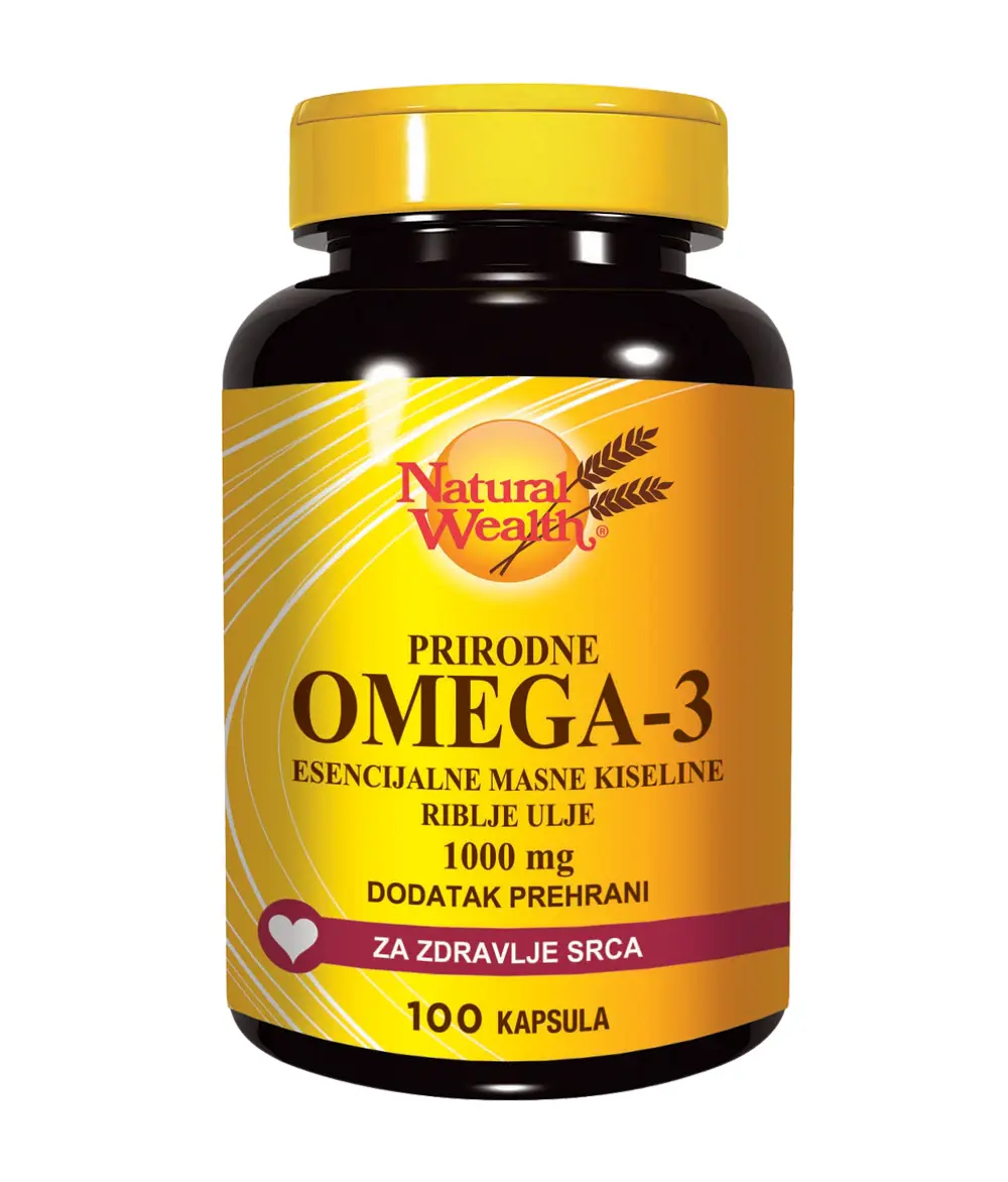 NATURAL WEALTH Omega-3, 100 kapsula x 1000 mg