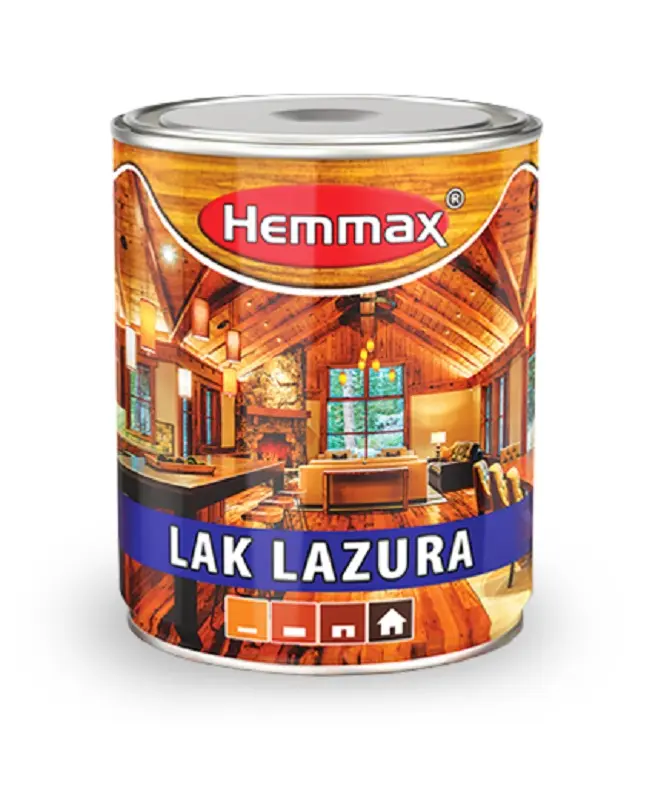 Hemmax Lazura sa lakom za drvo, 2.5l, Mahagoni
