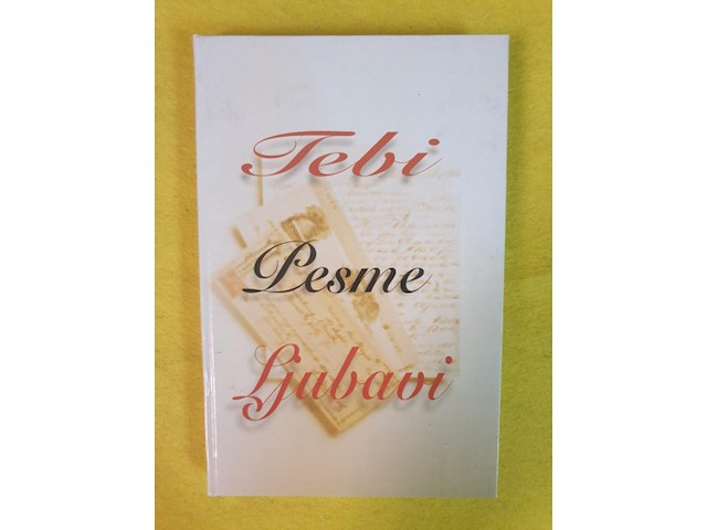 Tebi – pesme ljubavi