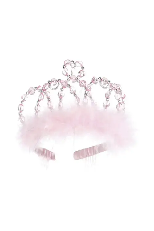 Great Pretenders Dečiji kostim Ukrasna kruna za princeze, Roze-srebrna