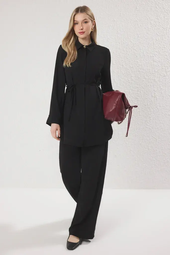 Trendyol Modest Ženski komplet Tctss25Us00034, Crni