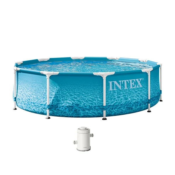 Intex Porodični bazen za dvorište sa metalnim okvirom 305x76cm Beachside sa pumpom 28208NP