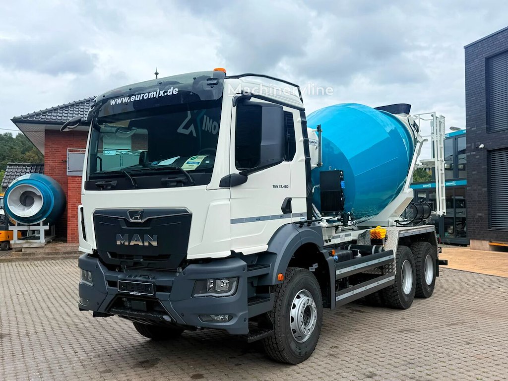 Novi MAN TGS 33.480 TGS 33.480 BB 6x4 EuromixMTP EM 7 L kamion s mešalicom za beton