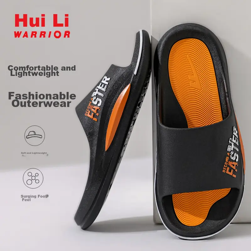 Huili Muške papuče HL39651, Crno-žute