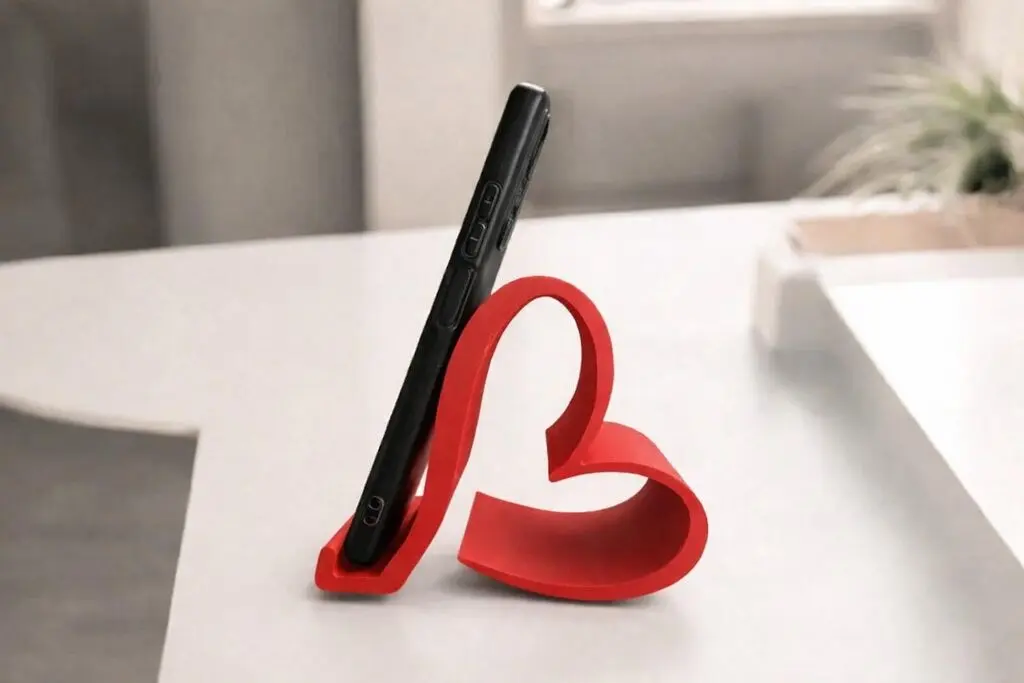 Aberto Design Držač za telefon, Crveni