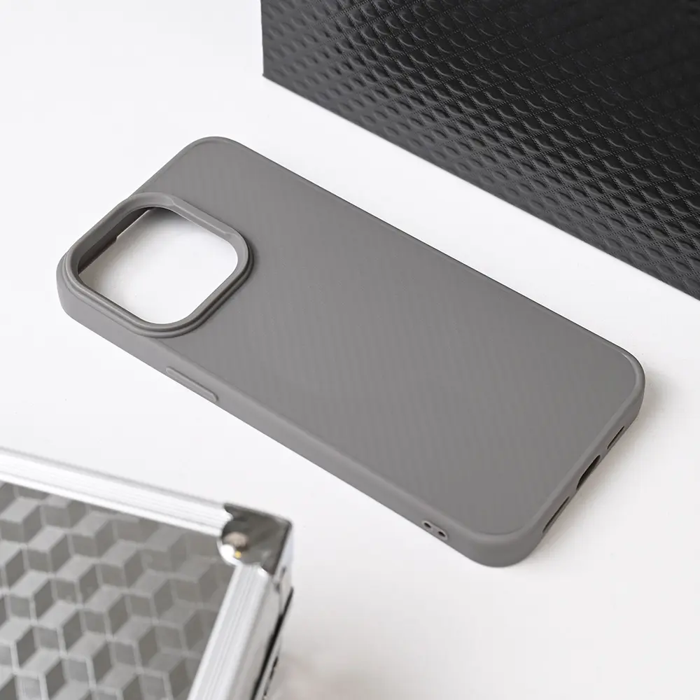 Maska za iPhone 15 Pro Max 6.7 Magsafe Kevlar, Siva