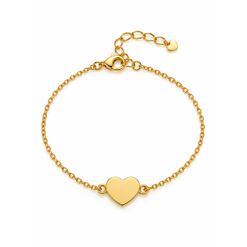 AMOUR GOLD PLATED SILVER BRACELET