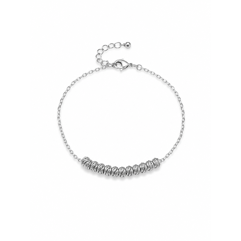 SILVER BEAD BRACELET