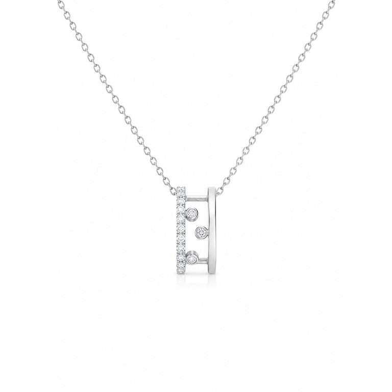 NOVA SILVER NECKLACE WITH ZIRCONIA