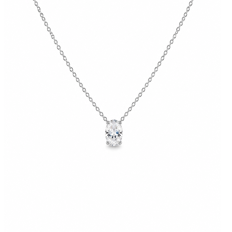 STELLA SILVER NECKLACE WITH ZIRCONIA