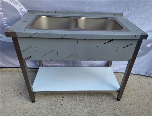 Dvodelna sudopera inox 120x60