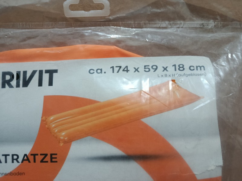 CRIVIT ležaljka za plažu i bazen