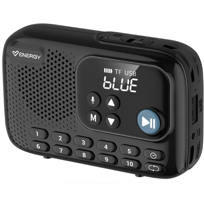 Energy Sistem TunerGo Radio prenosni FM radio (crni)