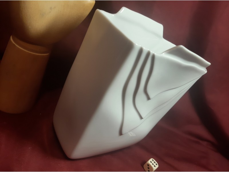 VTG HUTSCHENREUTHER RELJEF PORCELAN VAZA 70' ART DIZAJN