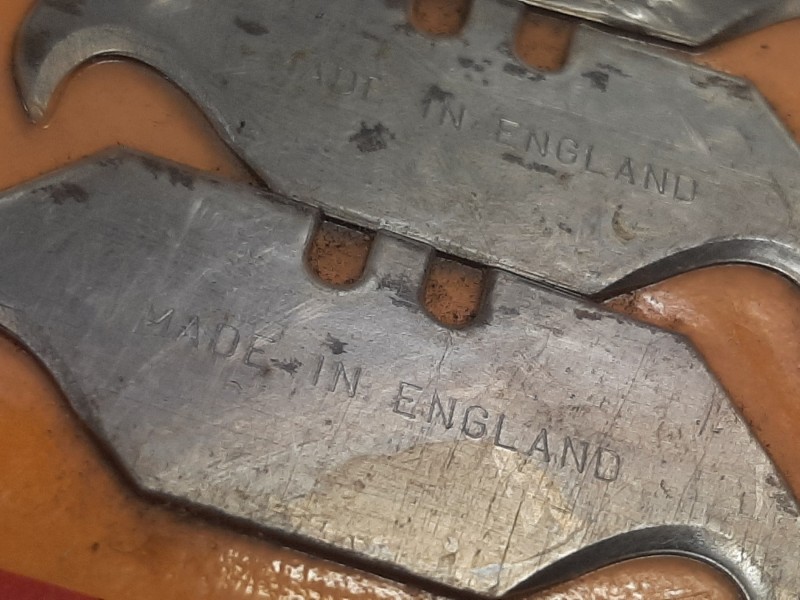 LOT RETRO SEČIVA ZA SKALPEL 10kom MADE IN ENGLAND KWB
