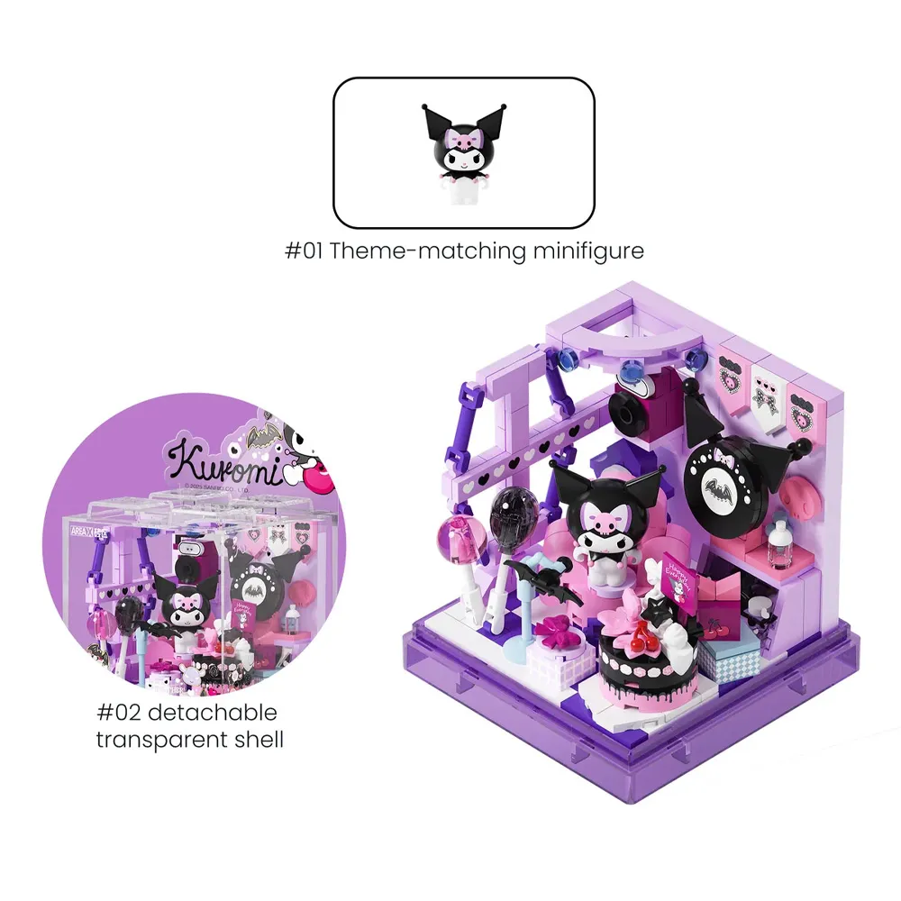Area-X Sanrio Street Shop Series – Kuromi Sweet Party House