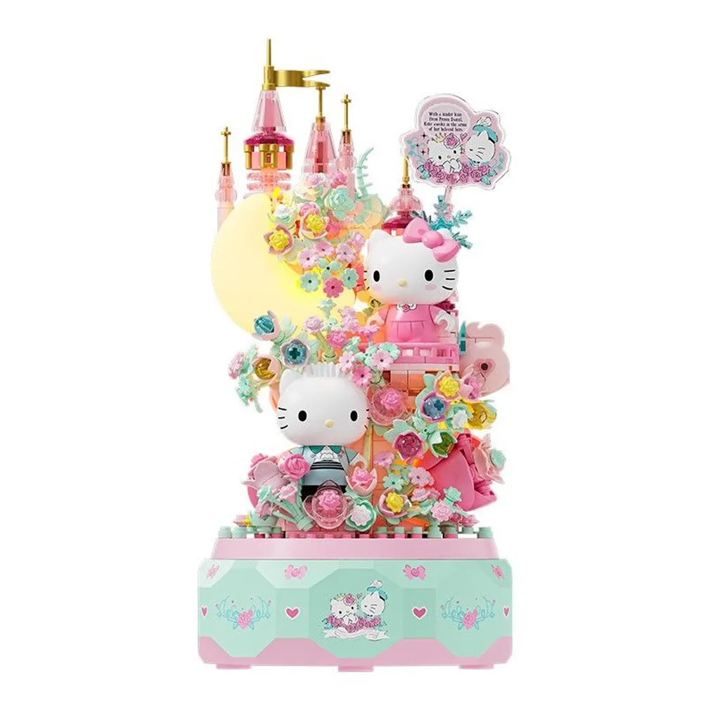 Wonder Moon Sanrio Love Song Under the Moon - Flower Tower Music Box Hello Kitty