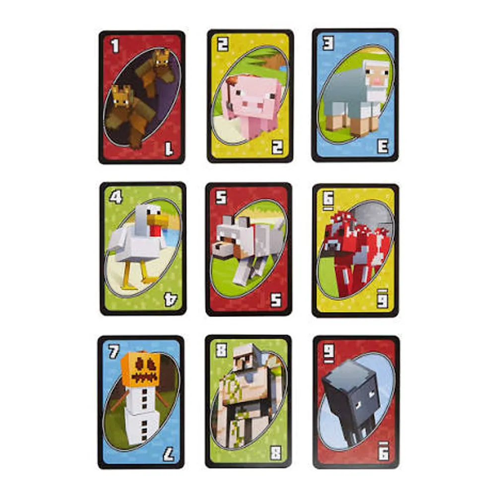 Board Game Mattel UNO - Minecraft - Card Game
