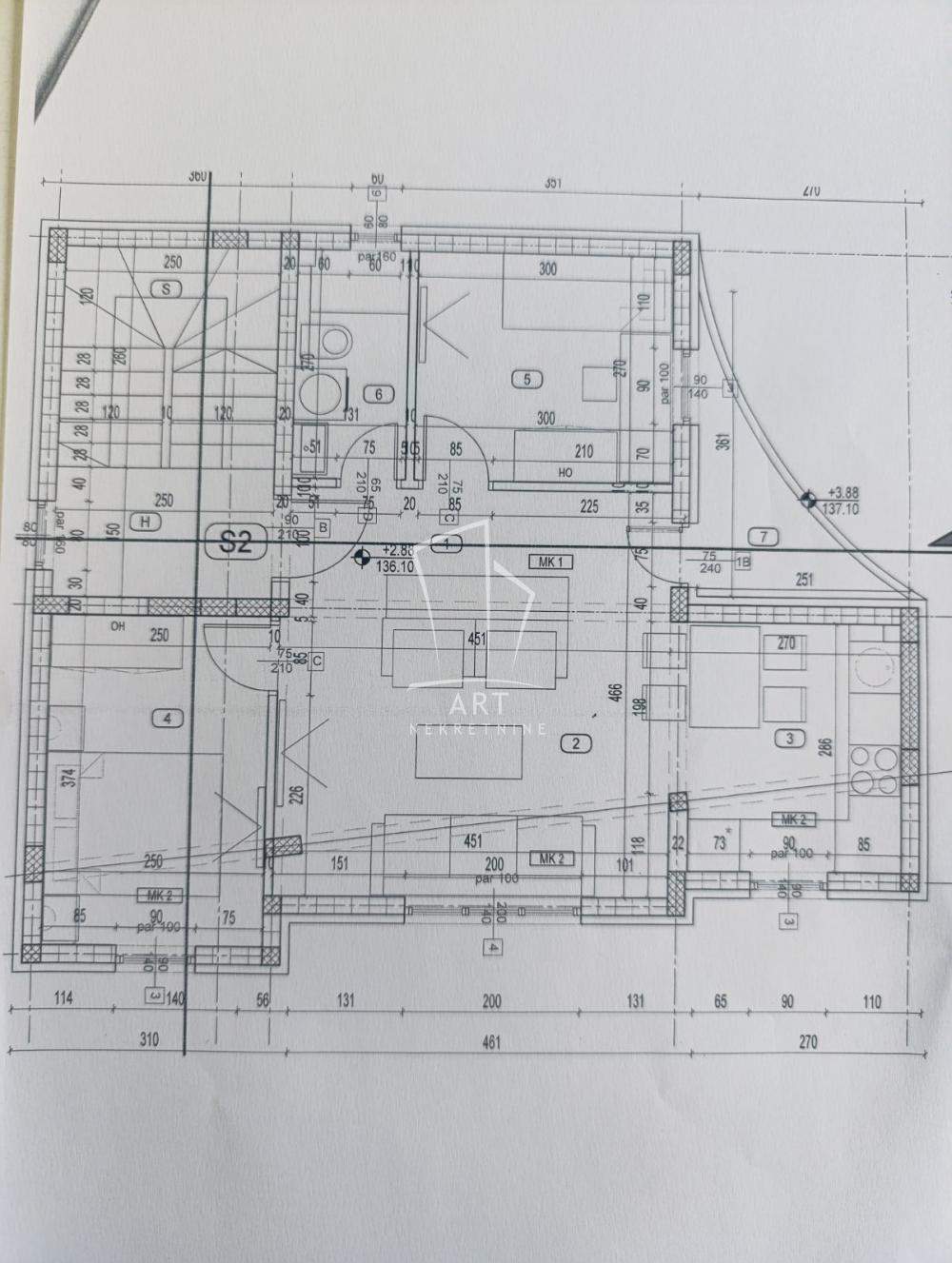 Milana Rakića, Dvoiposoban stan na prodaju, 43m2, 94.600€