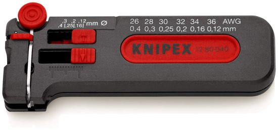 Knipex mini skidač izolacije u blister pakovanju Ø 0,12 - 0,4mm (12 80 040 SB)