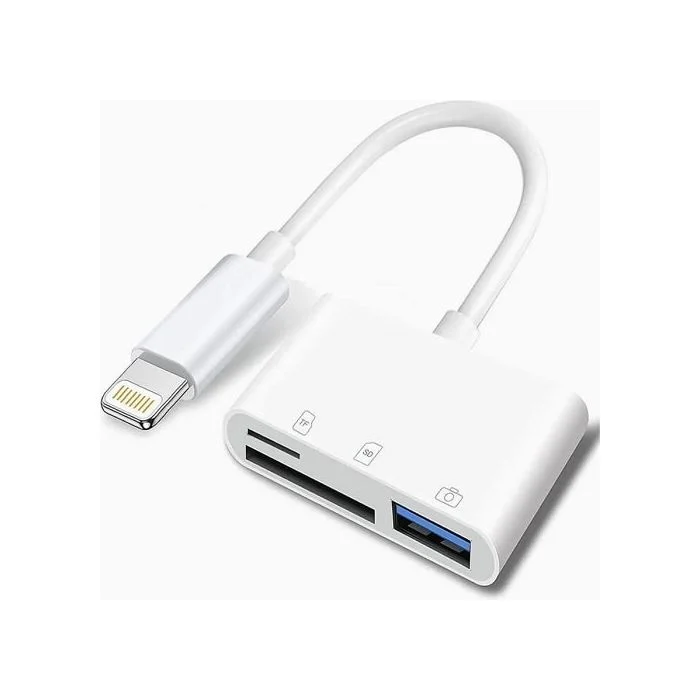 Kettz Lightning – čitač kartica SD/TF/USB za iPhone i iPad