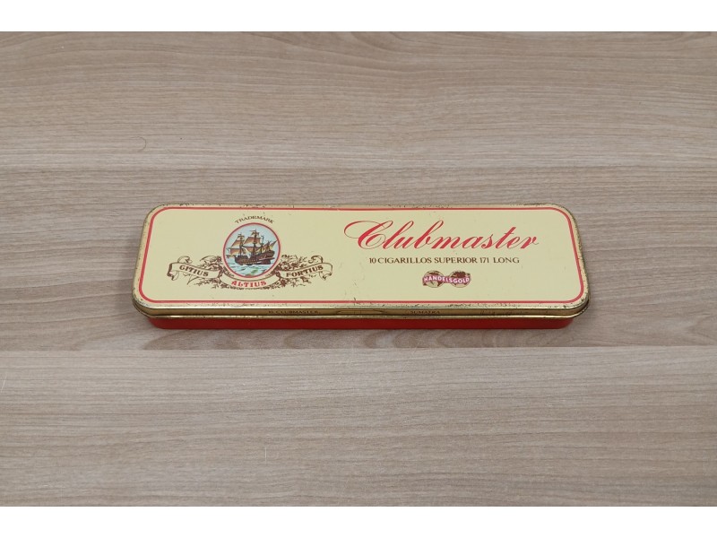 Metalna kutija tabakera CLUBMASTER Handelsgold