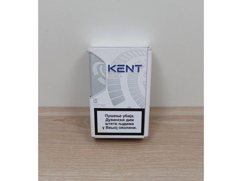 Metalna kutija tabakera KENT Silver 4