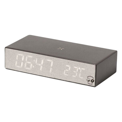 MITTO, Digitalni stoni LCD sat sa bežičnim punjenjem, 15W