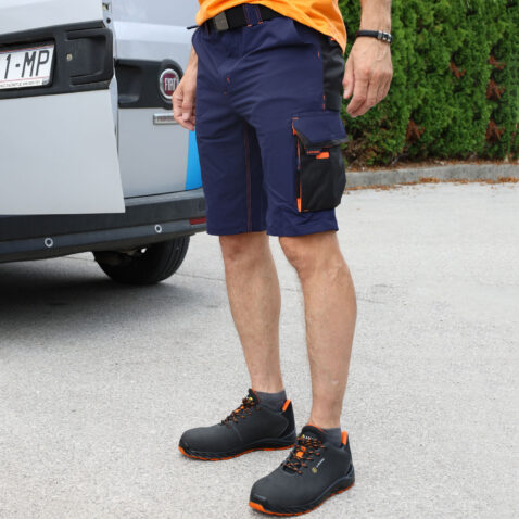 Radne pantalone kratke MOVE FLEX plave