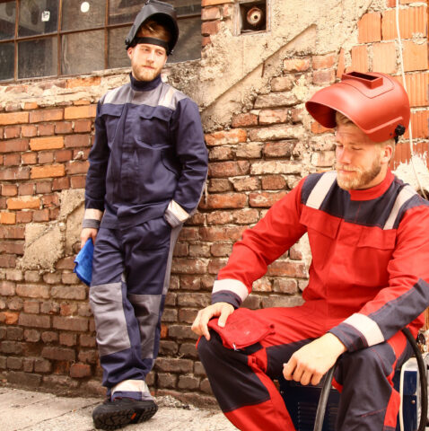 Zaštitne radne farmer pantalone EREBUS navy