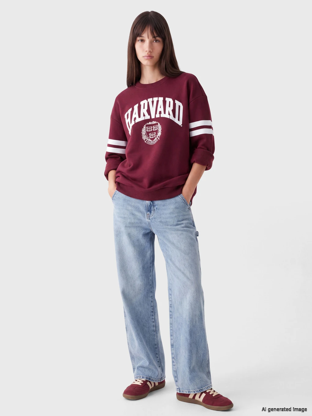 XSIDE Harvard Štampana Ženska Debela Dukserica