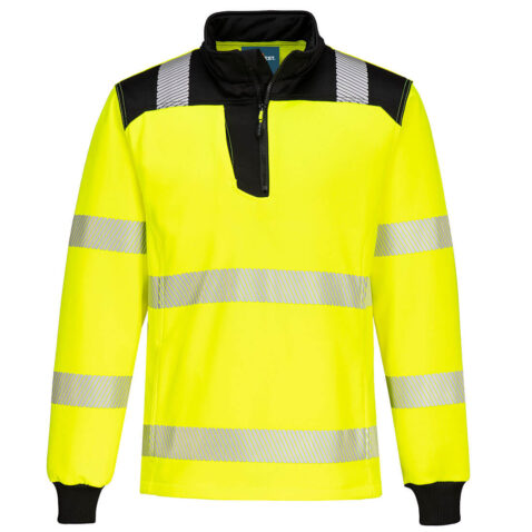 PW3 Hi-Vis dukserica sa 1/4 rajsferšlusom